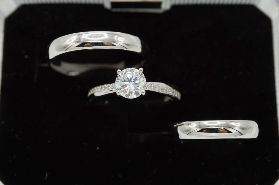 Tríos de Anillos Matrimoniales - Aurora Boré